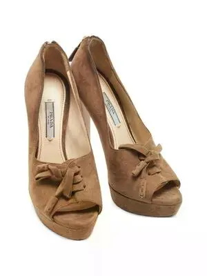 Prada Platform Peep-toe Pumps
