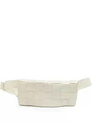 Bottega Veneta Cassette Intreccio Belt Bag - White
