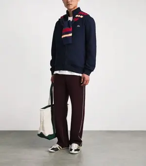 Lacoste Fleece Zip-up Sweatshirt