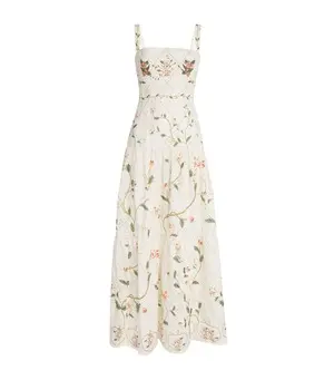 Agua Bendita Cotton Lima Navegante Maxi Dress - Ivory