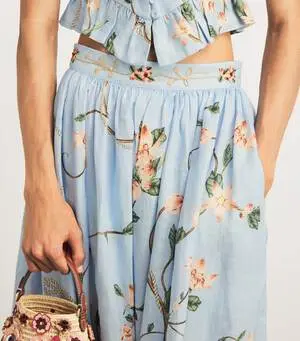 Agua Bendita Tangelo Navegante Maxi Skirt