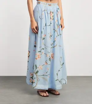 Agua Bendita Tangelo Navegante Maxi Skirt