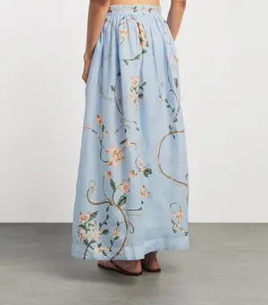 Agua Bendita Tangelo Navegante Maxi Skirt