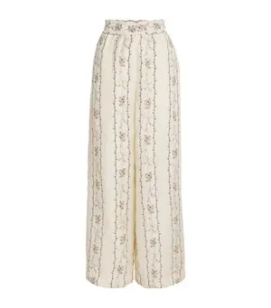 Agua Bendita Embroidered Pants For Women