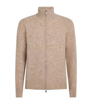 Barena Venezia Alpaca-blend Zip-up Cardigan