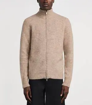 Barena Venezia Alpaca-blend Zip-up Cardigan