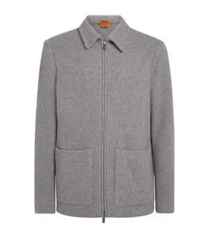 Barena Venezia Wool-blend Zip-up Cardigan - Grey