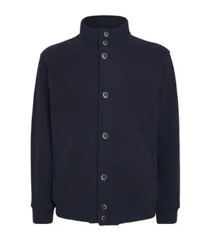 Barena Venezia Wool-blend Windbreaker Jacket - Navy