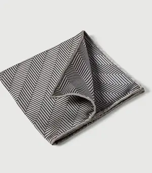 Brunello Cucinelli Silk Chevron Pocket Square