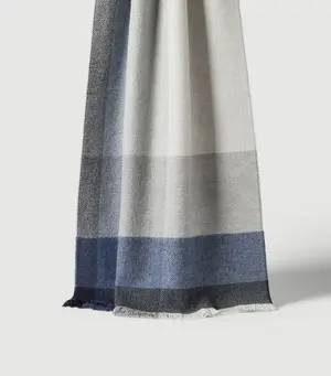 Brunello Cucinelli Wool-cashmere Striped Scarf