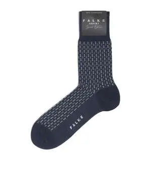 Falke Virgin Wool-blend Airport Socks - Blue