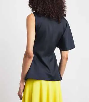 ROKSANDA Satin Nomi One-shoulder Blouse