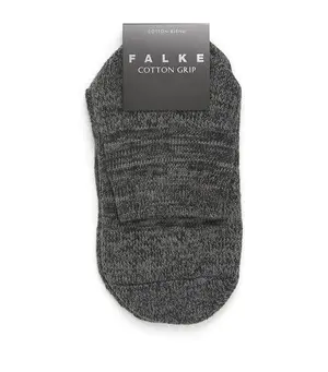 Falke Cotton Grip Ankle Socks - Grey