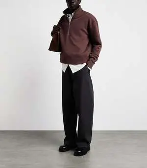 Studio Nicholson Cotton Half-zip Sweatshirt
