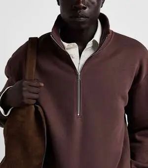 Studio Nicholson Cotton Half-zip Sweatshirt