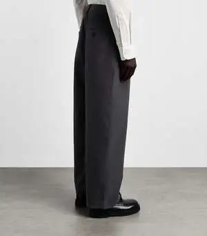 Studio Nicholson Cotton Barrel-leg Trousers
