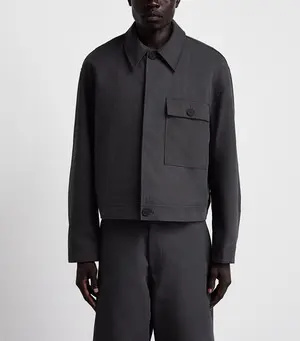 Studio Nicholson Cotton Concealed Placket Overshirt