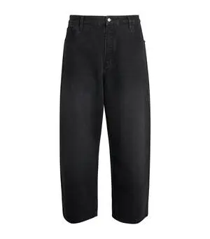 Studio Nicholson Barrel-leg Jeans - Black