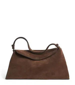 Studio Nicholson Suede Shibori Shoulder Bag - Brown