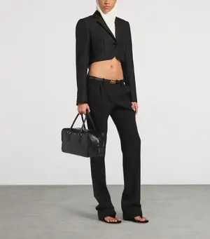 Balenciaga Lambskin Le 7 Bowling Bag