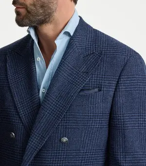 Brunello Cucinelli Silk Striped Pocket Square