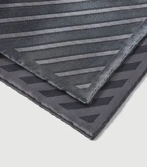 Brunello Cucinelli Silk Stripe Pocket Square