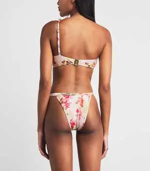 PatBO Beaded Orchid Bloom Bikini Top