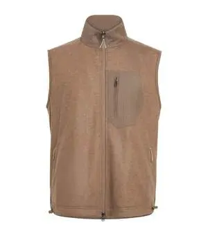 Sease Virgin Wool-cashmere Explorer Gilet - Brown