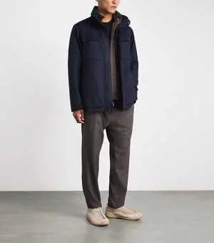 Sease Laminated Virgin Wool-cashmere Field Jacket