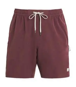 Vuori Vuori 7'' Unlined Banks Session Shorts Burgundy