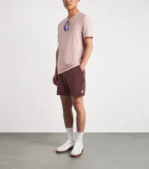 Vuori 7 Unlined Banks Session Shorts - Burgundy