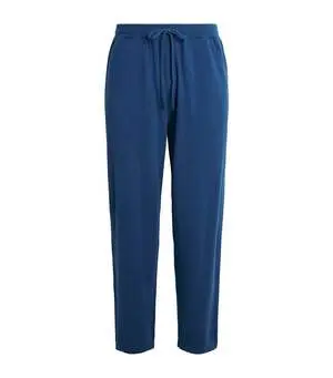 Johnstons Of Elgin Cashmere-blend Sweatpants - Blue
