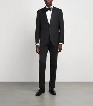 Pal Zileri Wool Satin-trim Trousers