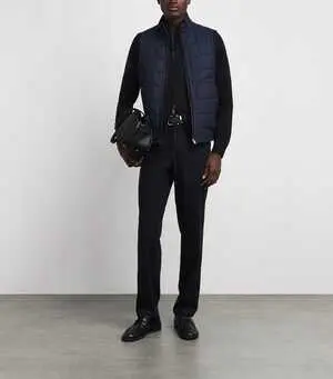 Pal Zileri Wool Zip-up Cardigan