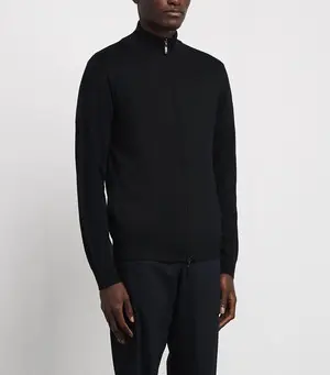 Pal Zileri Wool Zip-up Cardigan