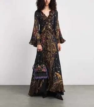 Etro Silk Paisley Maxi Dress