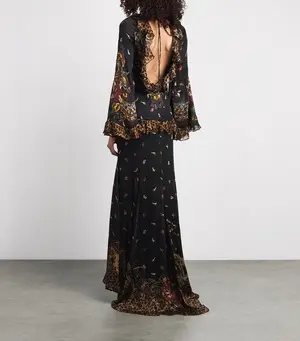 Etro Silk Paisley Maxi Dress
