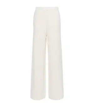 Max Mara Cashmere Drawstring Trousers - White