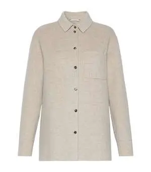 Max Mara Wool-cashmere Overshirt - Beige