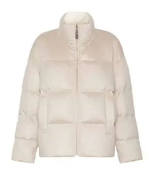 Max Mara Cashmere Puffer Coat - Nude