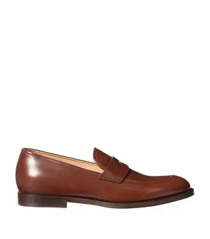 Brunello Cucinelli Leather Penny Loafers - Brown