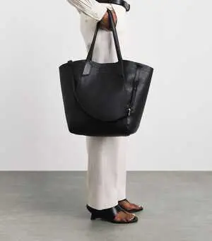 Harrods Medium Leather Freya Tote Bag