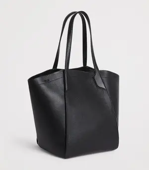Harrods Medium Leather Freya Tote Bag