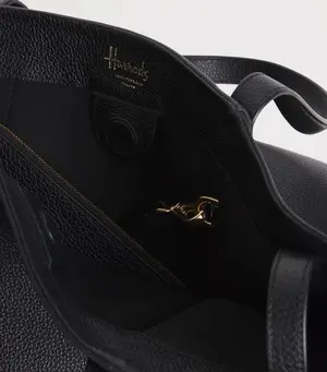 Harrods Medium Leather Freya Tote Bag