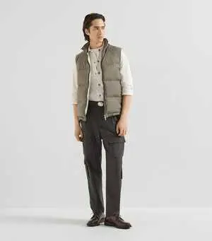 Brunello Cucinelli Quilted Packable Hood Gilet