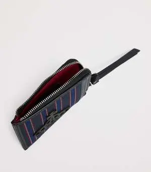 VIVIENNE WESTWOOD Stripe Zip Card Holder