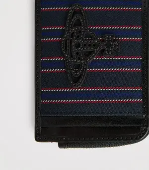 VIVIENNE WESTWOOD Stripe Zip Card Holder