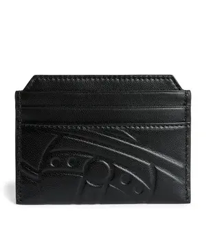 VIVIENNE WESTWOOD Leather Orb Card Holder - Black