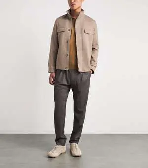 Sease Virgin Wool Polo Shirt - Brown