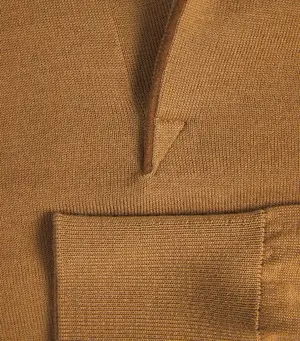 Sease Virgin Wool Polo Shirt - Brown